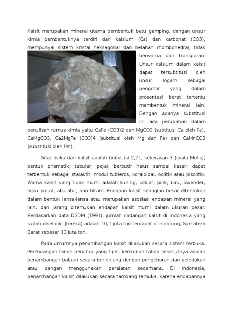 Kalsit 1 | PDF | Seni | Sains & Matematika