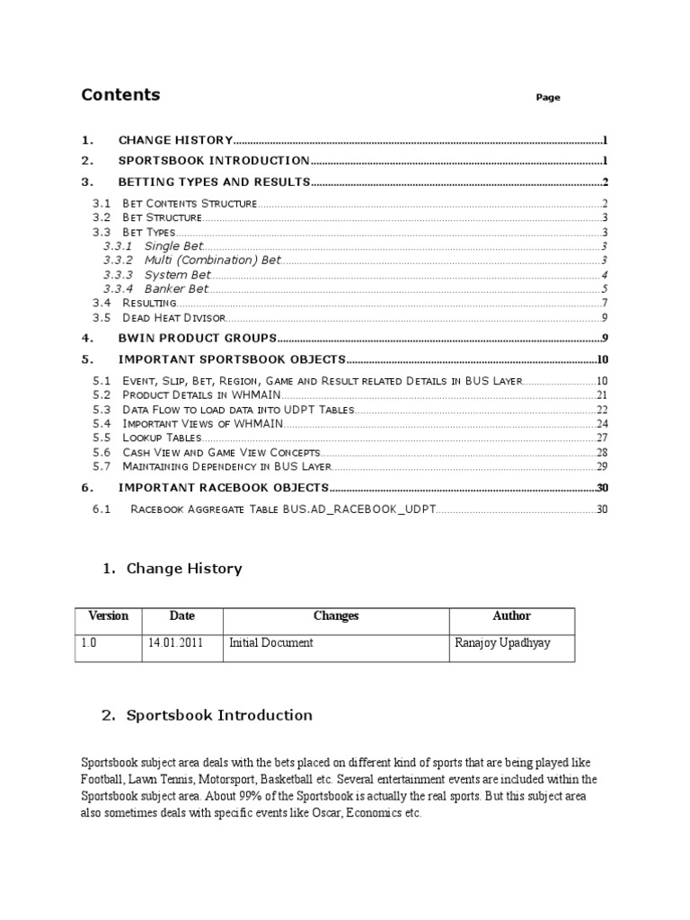 A Guide to Sports Betting Structures, Types and Results | PDF | Odds ...