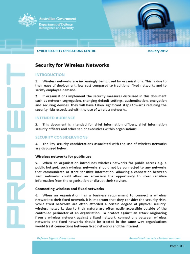 Securing Wireless Networks | PDF | Computer Security | Security
