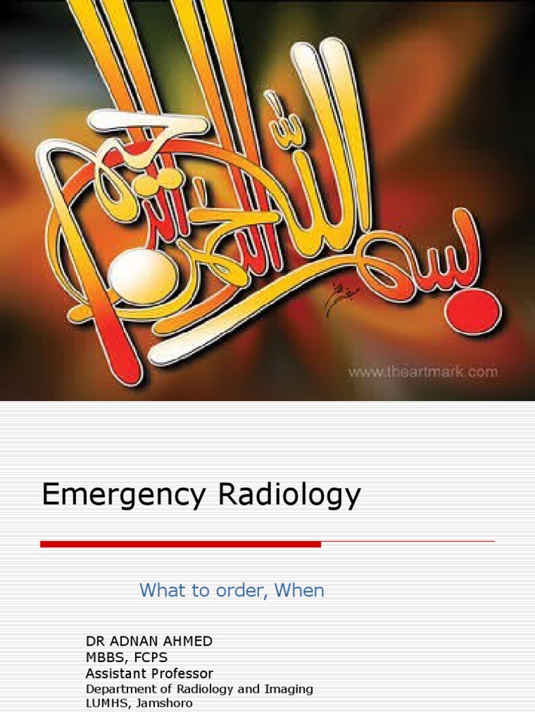 Emergency Radiology | PDF | Radiology | Major Trauma