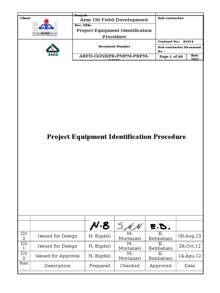 Equipment Numbering System Procedure | PDF | Switch | Vacuum Tube