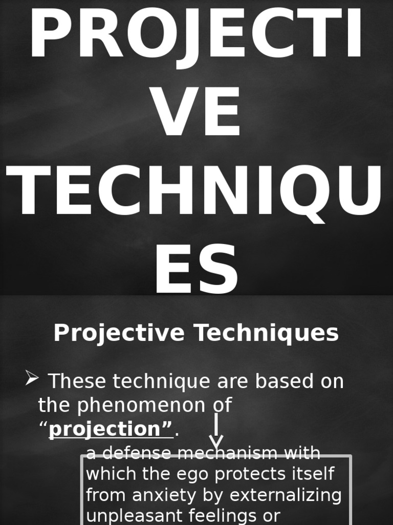 Projective Techniques | PDF