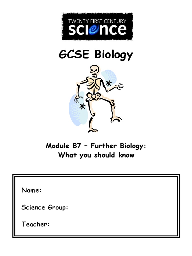 B7 Knowledge Checklist | PDF | Cellular Respiration | Plasmid