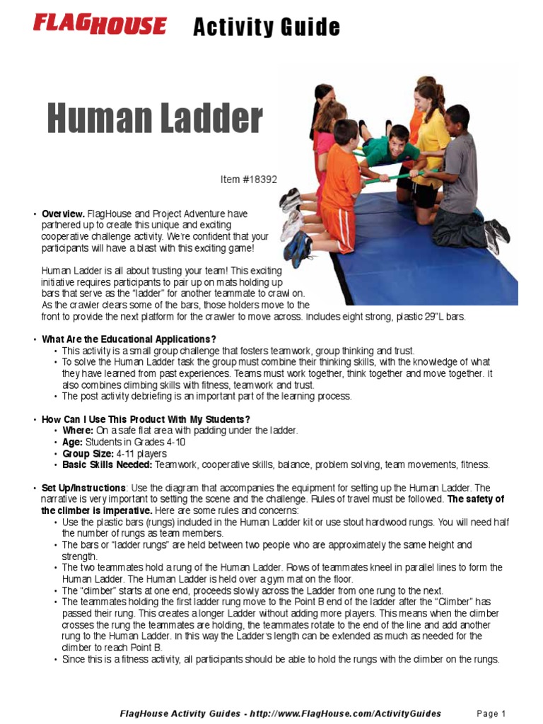 Human Ladder: Item #18392 | PDF | Ladder | Physical Exercise