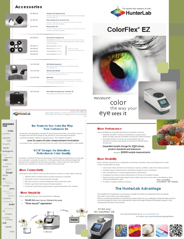 Colorflex Ez Brochure | Barcode | Printer (Computing)