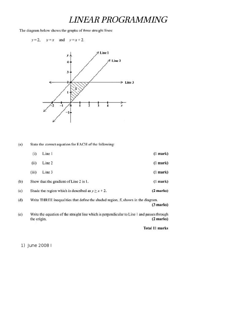 Linear Programming | PDF | Floristry | Cartesian Coordinate System Linear Programming | PDF | Floristry | Cartesian Coordinate System