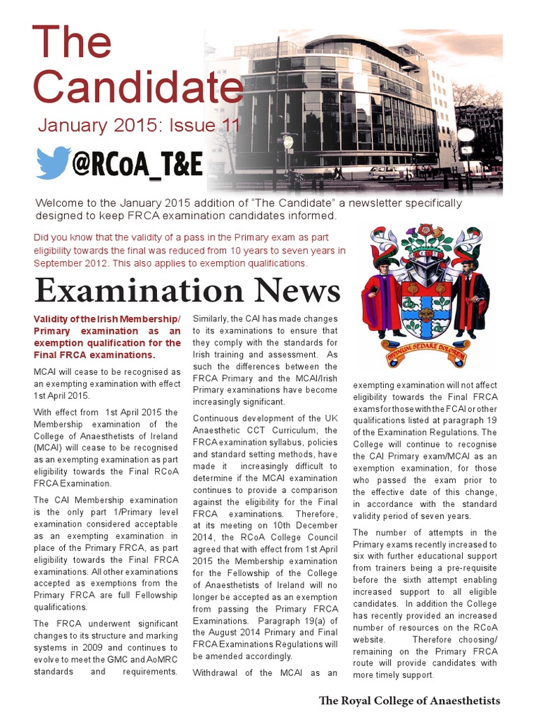Changes to Validity of Exemption Qualifications and Updates on FRCA ...
