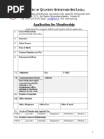 IQSSL - Application Form For Membership | PDF | Career & Growth