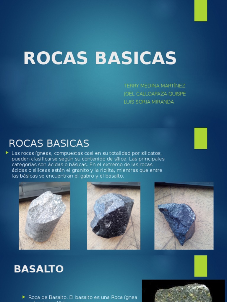 Rocas Basicas | PDF | Minerales | Mineralogía