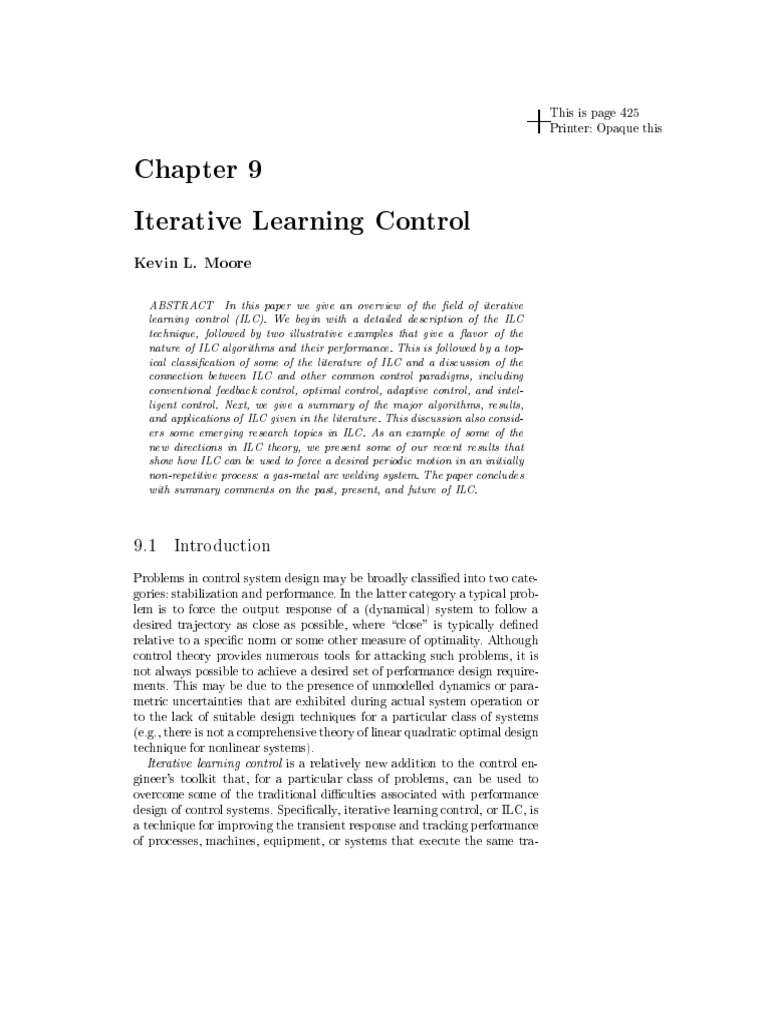 An Overview of Iterative Learning Control: Applications, Algorithms, and Emerging Research ...