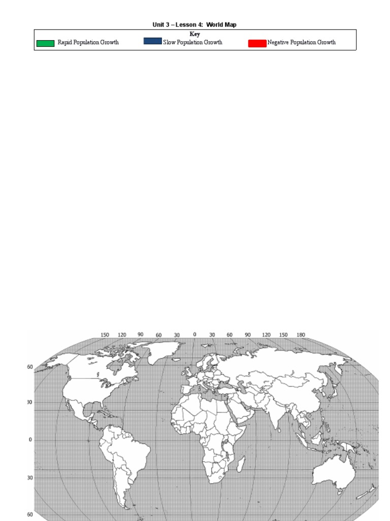 U3 l4 4 World Population Map | PDF