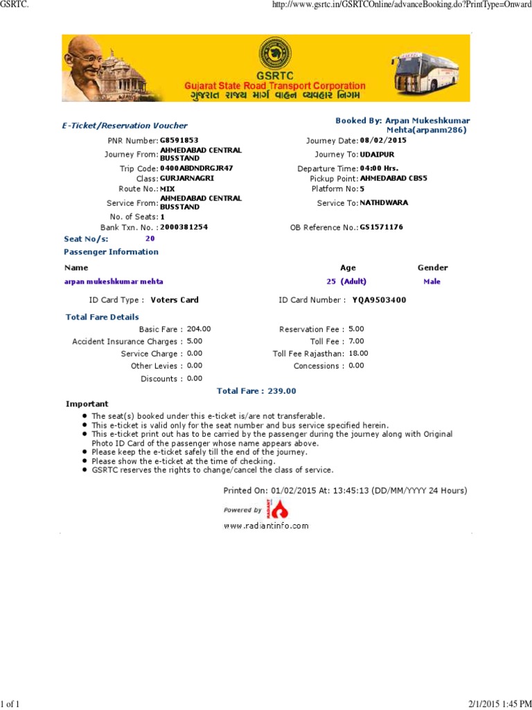 GSRTC | PDF