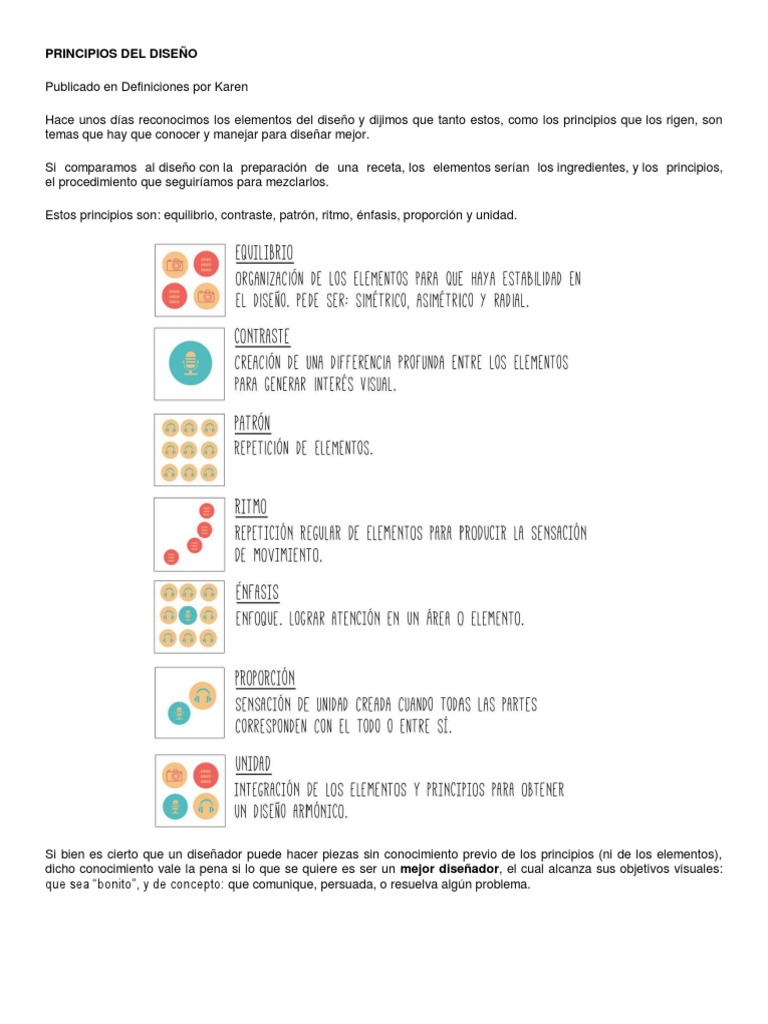 Principios Esenciales del Diseño | PDF | Ritmo | Diseño