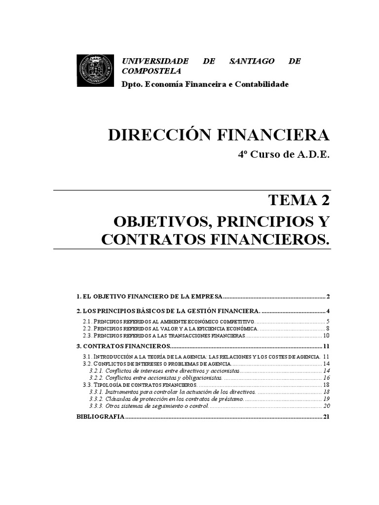 Principios Financieros | PDF | Compartir (Finanzas) | Beneficio (economía)
