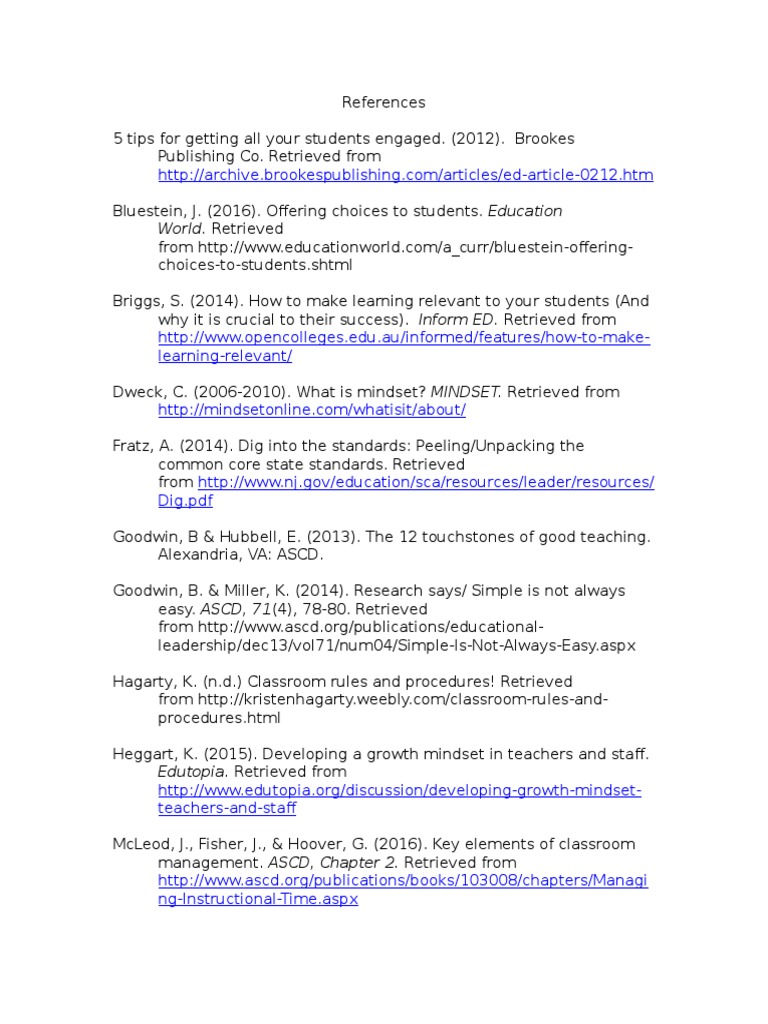 Module 8 Portfolio Project Reference Page | PDF