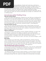 Sample Wedding MC Script | PDF | Wedding | Bridesmaid