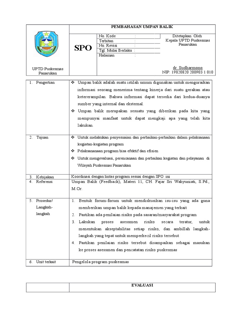 Sop Bab 4 Akreditasi | PDF | Karier & Perkembangan