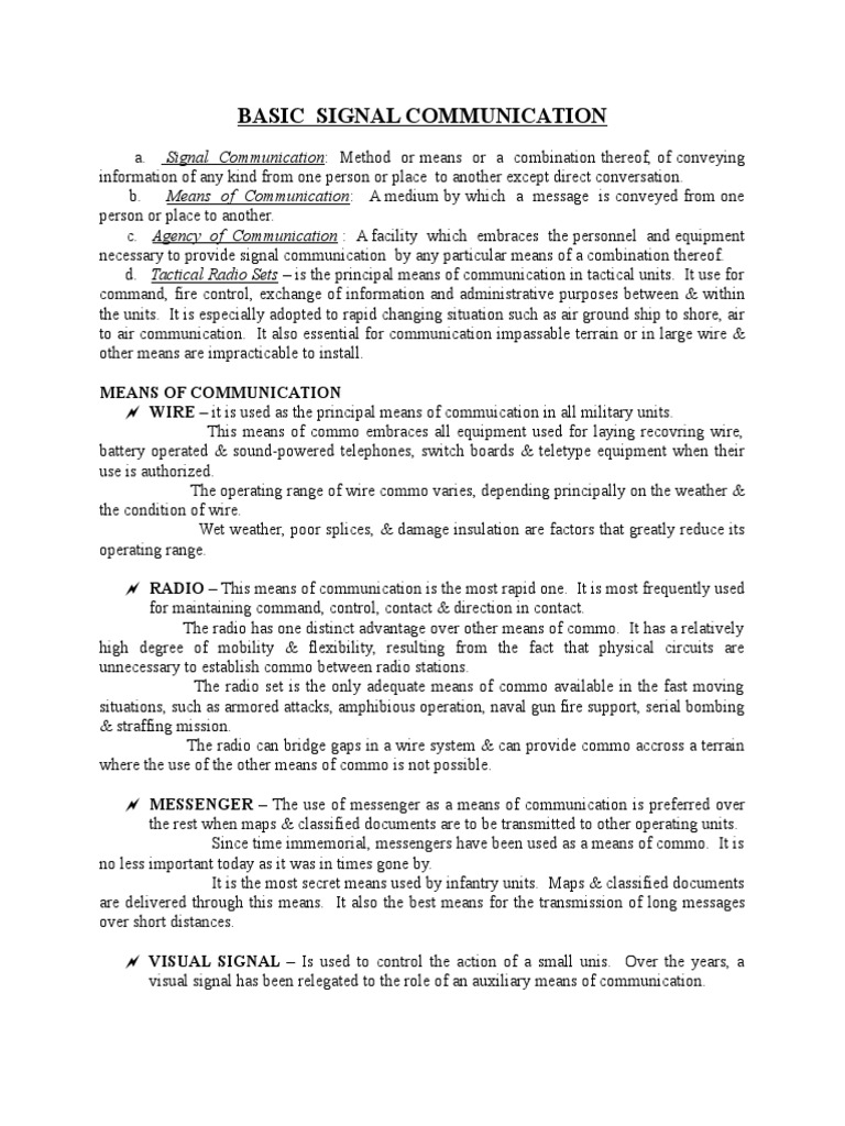 Basic Signal Communication | PDF | Radio | Antenna (Radio)