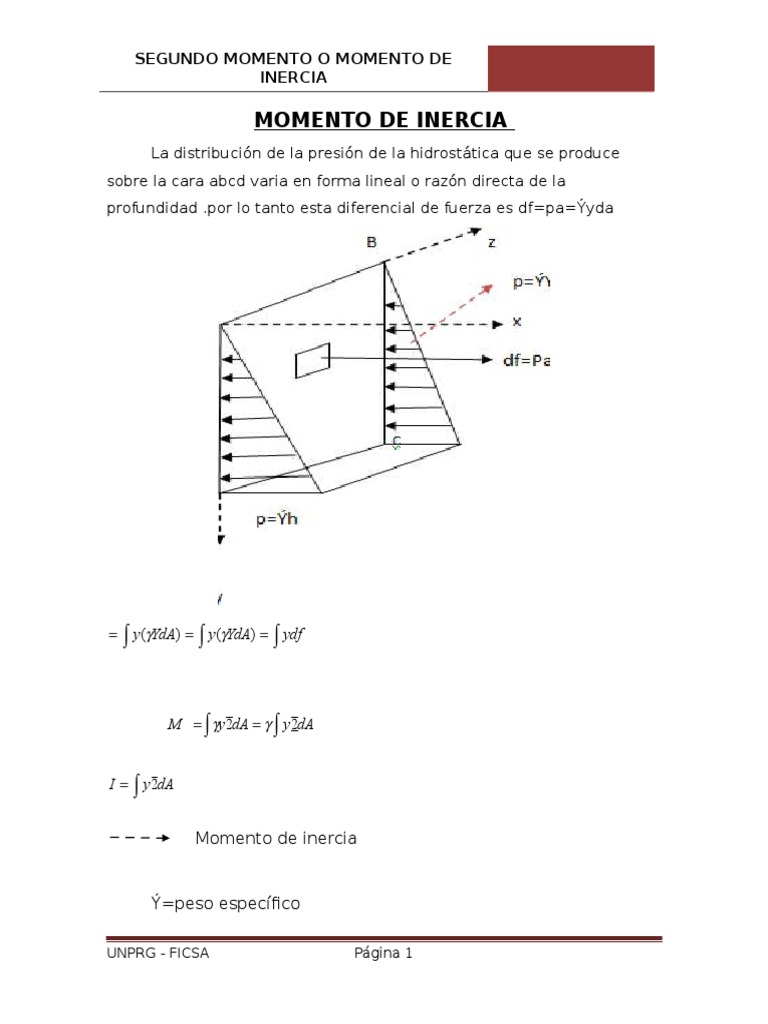 Segundo Momento o Momento de Inercia | PDF | Sistema de coordenadas ...