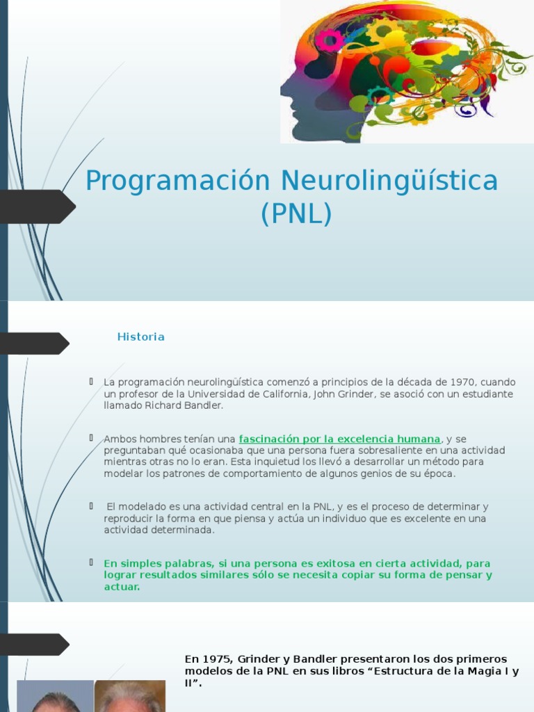 PNL | PDF | Programación neurolingüistica | Conceptos psicologicos