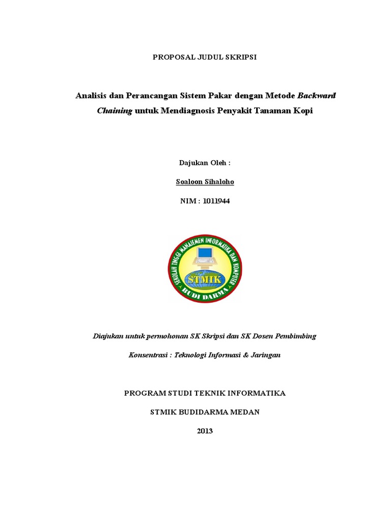 Contoh PROPOSAL JUDUL SKRIPSI | PDF