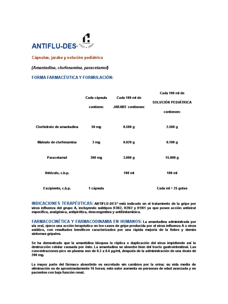 Anti Flu | PDF | Influenza | Medicamentos con receta