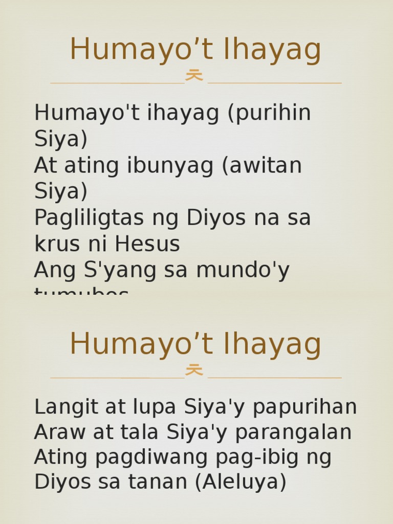 Humayo't Ihayag | PDF