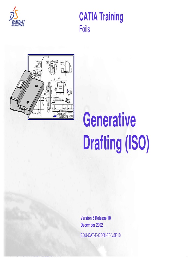 Generative Drafting IN CATIA V5 | PDF | Technical Drawing | Icon ...