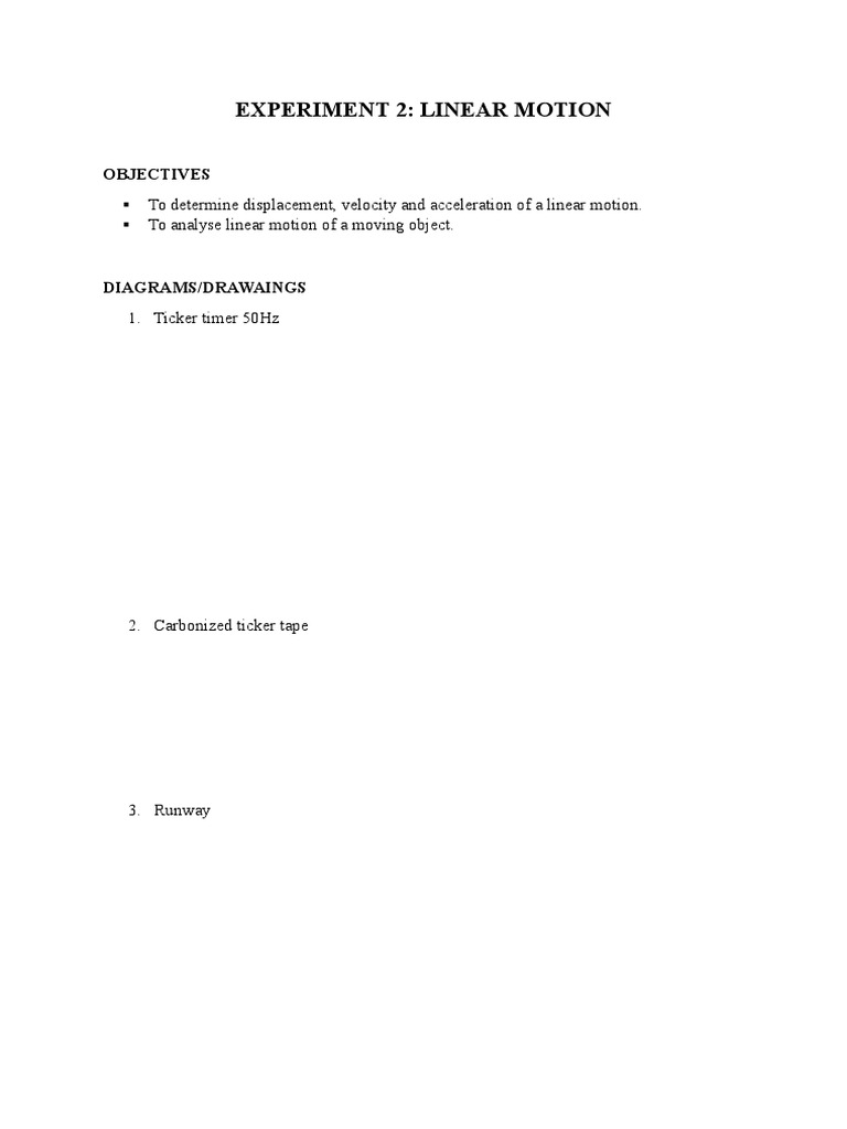 Linear Motion | PDF | Acceleration | Velocity