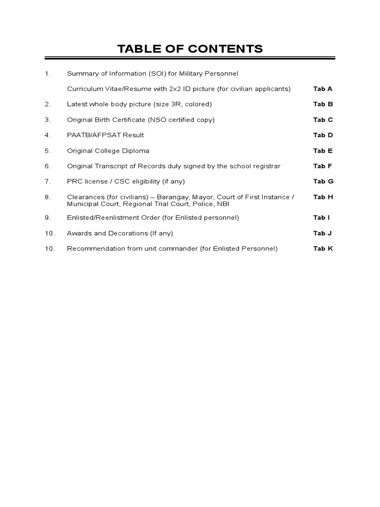 Tab A Tab B Tab C Tab D Tab E Tab F Tab G Tab H | PDF