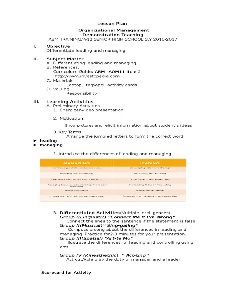 Lesson Plan Orma | PDF | Lesson Plan | Pedagogy