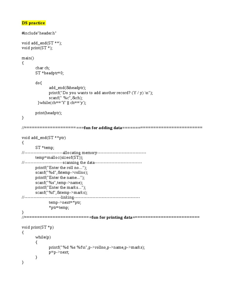 DS Practice | PDF | Models Of Computation | Computing