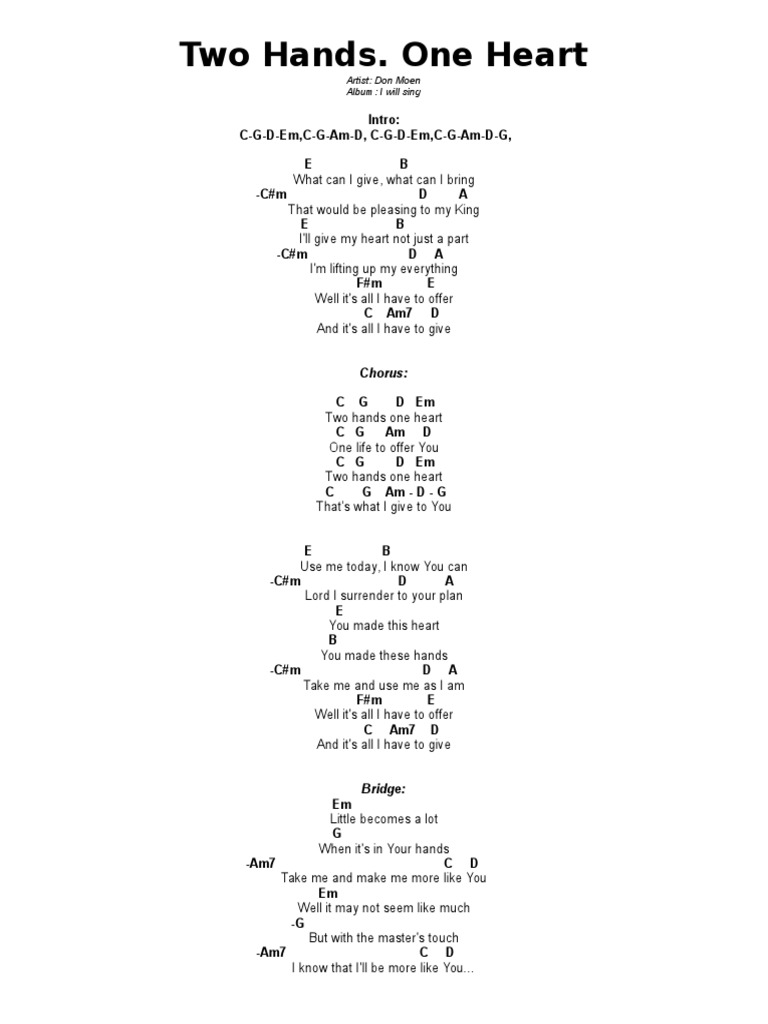 Don Moen_Two Hands One Heart