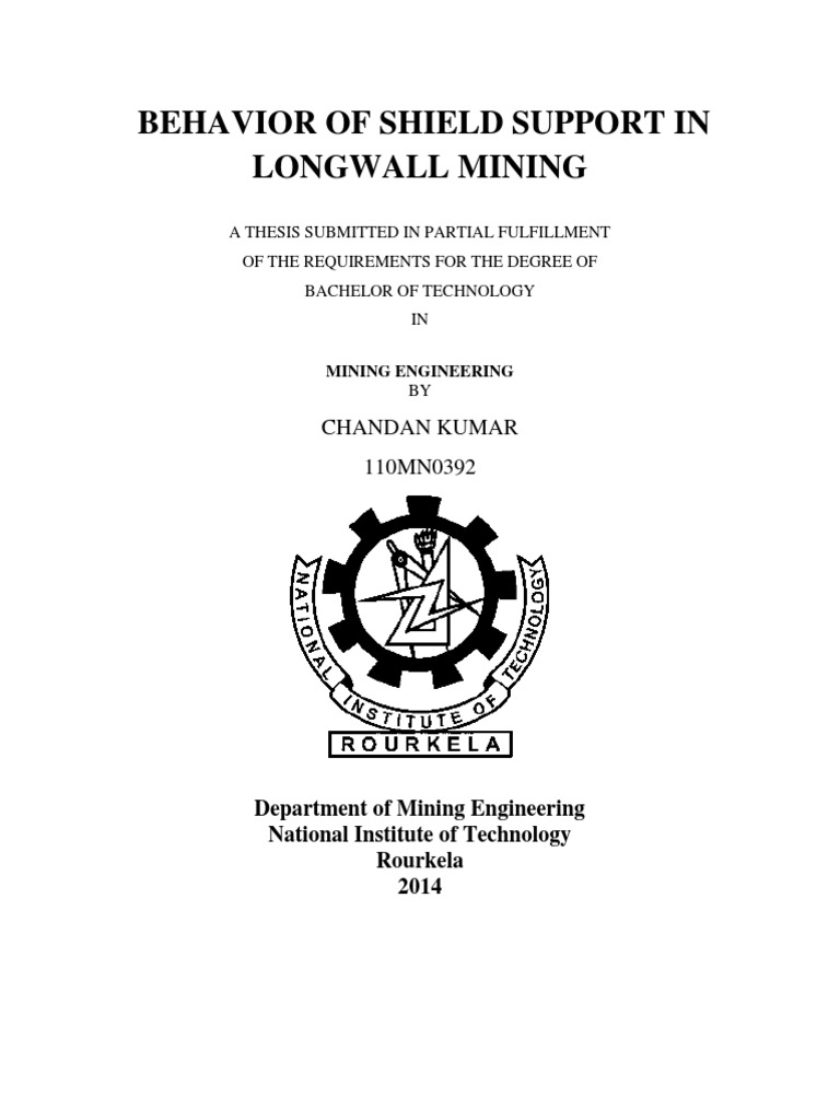 Behaviour of Shield Support in Longwall Mining | PDF | Nature | Science