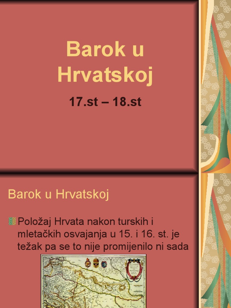 Barok U Hrvatskoj | PDF