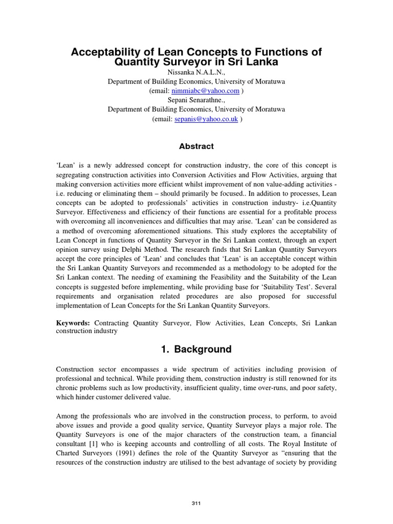 Lean in Qs | PDF | Lean Manufacturing | Survey Methodology