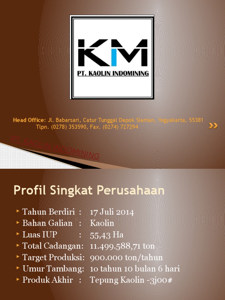 PT - Kaolin Indomining. | PDF