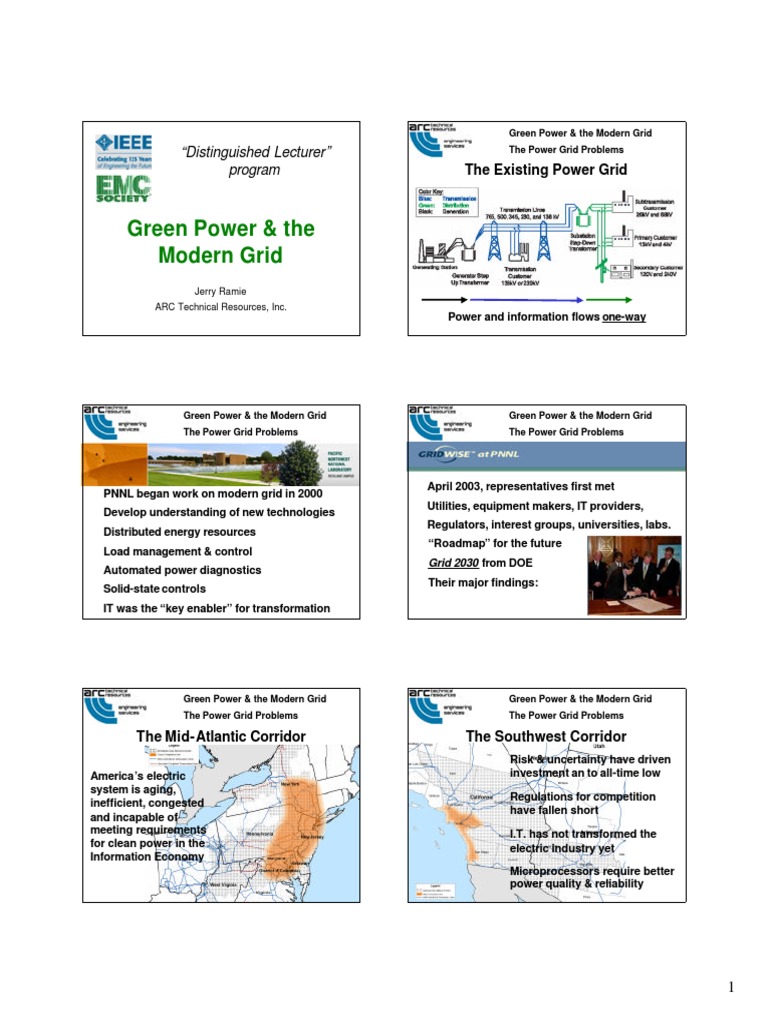 IEEE Seminar GreenPowerAndModernGrid ByJRamie | PDF | Smart Grid ...