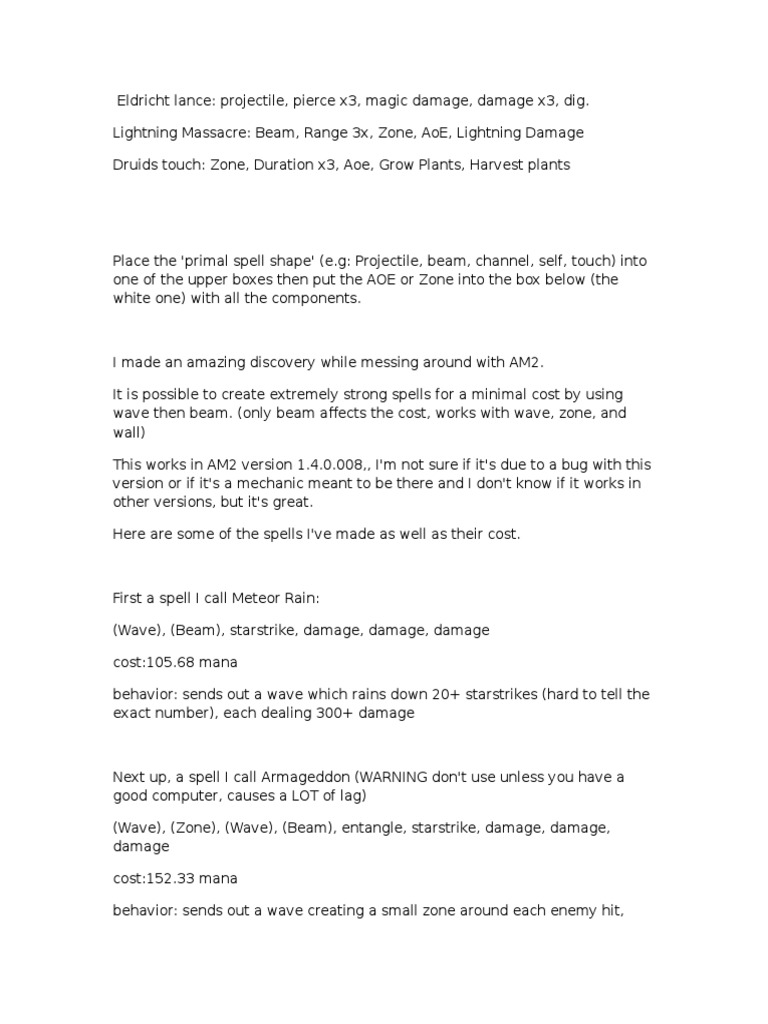 Ars Magica 2 Spells | PDF