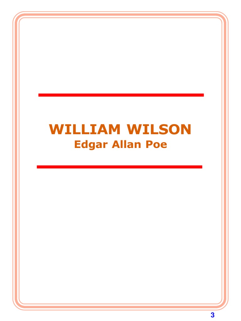 William Wilson PDF | PDF | Tempo | Sobrenome