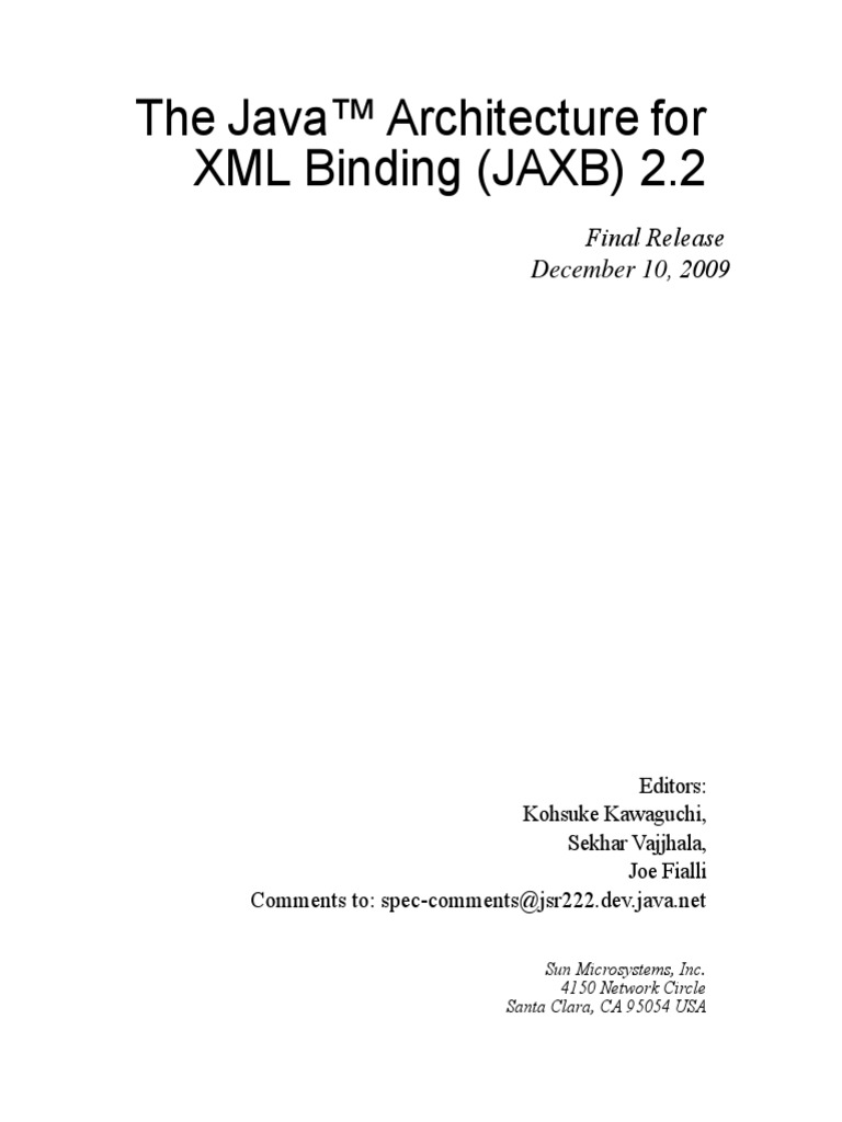Jaxb2 2 | PDF | Xml Schema | Xml