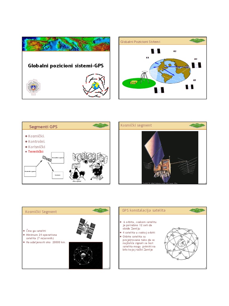 LEKCIJA 13 - Globalni Pozicioni Sistemi - GPS | PDF