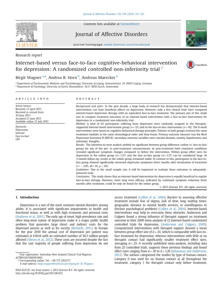 Journal of Affective Disorders MODELO | PDF
