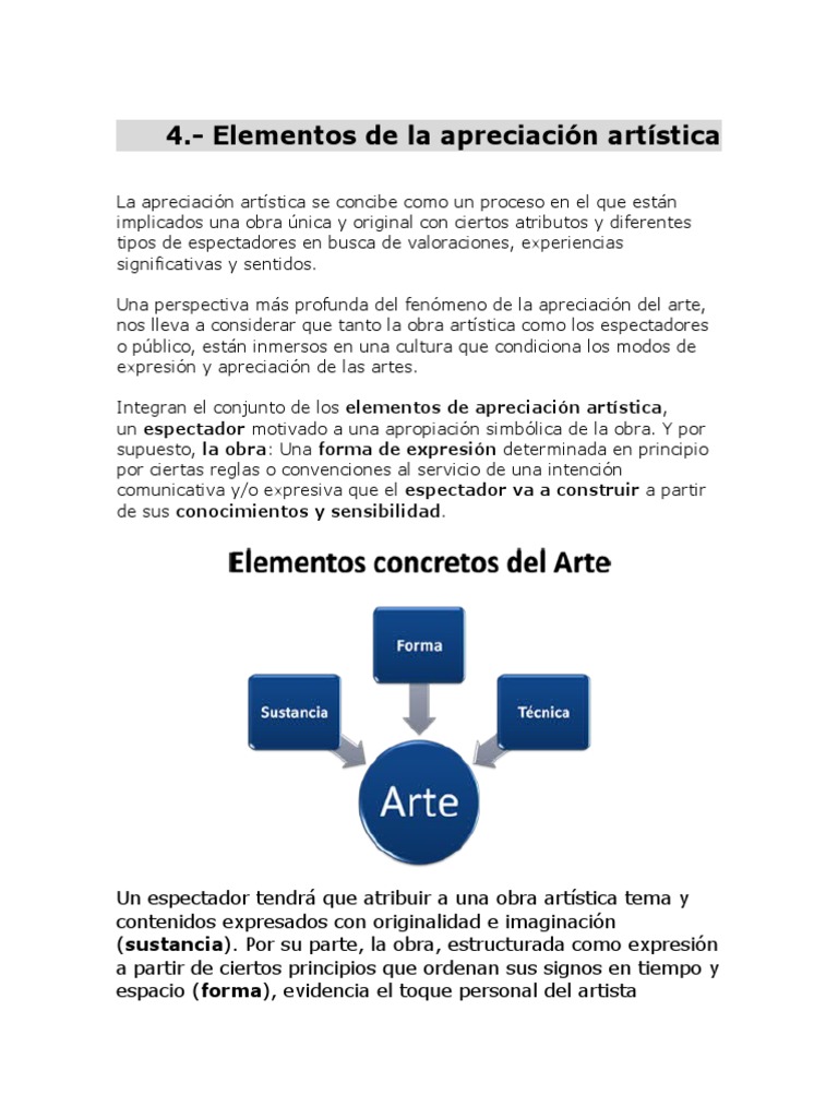 Elementos de La Apreciación Artística | PDF | Ritmo | Teatro