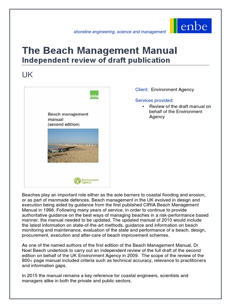 The Beach Management Manual | PDF