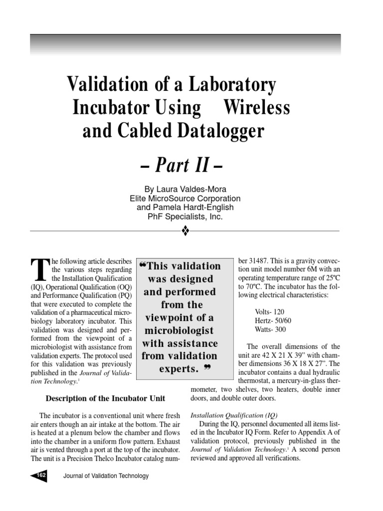 Validation of A Laboratory | PDF | Verification And Validation ...