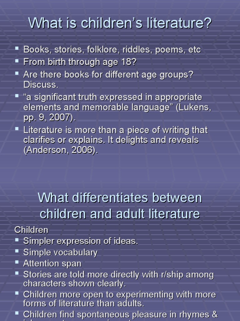 Understanding Children's Literature | PDF | Children's Literature | Genre