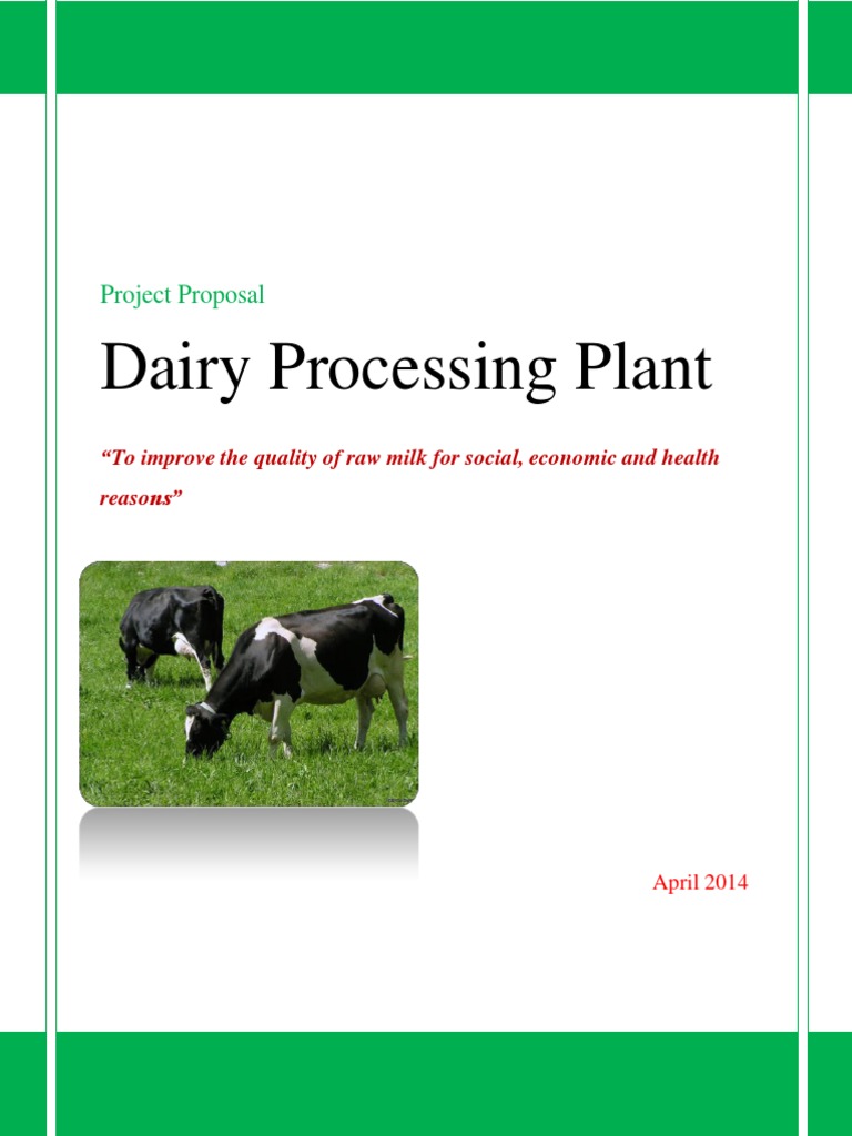 Draft Project Proposal | PDF | Dairy | Dairy Farming