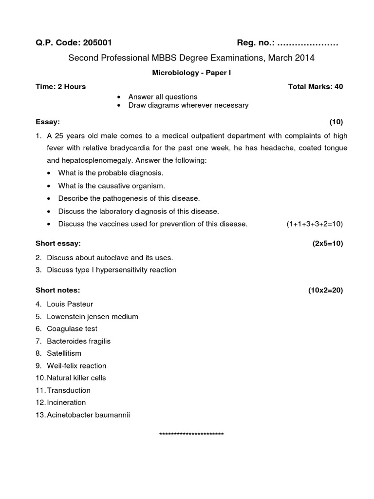 Microbiology - Paper I | PDF