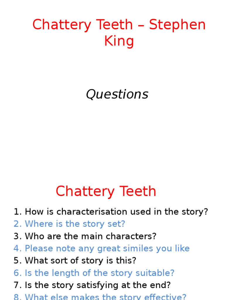 Chattery Teeth | PDF